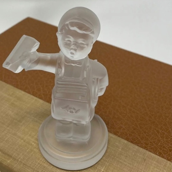 Hummel | Accents | Mj Hummel Geobel Frosted Glass Figurines Hallmark ...